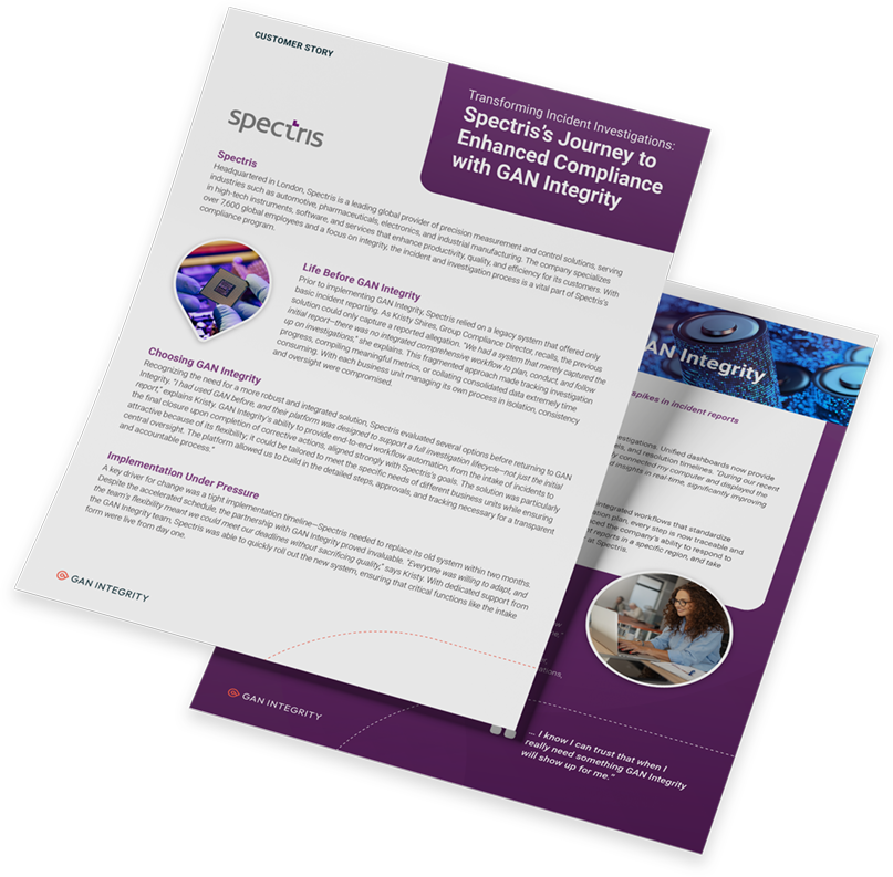 Customer Stories: Spectris — GAN Integrity